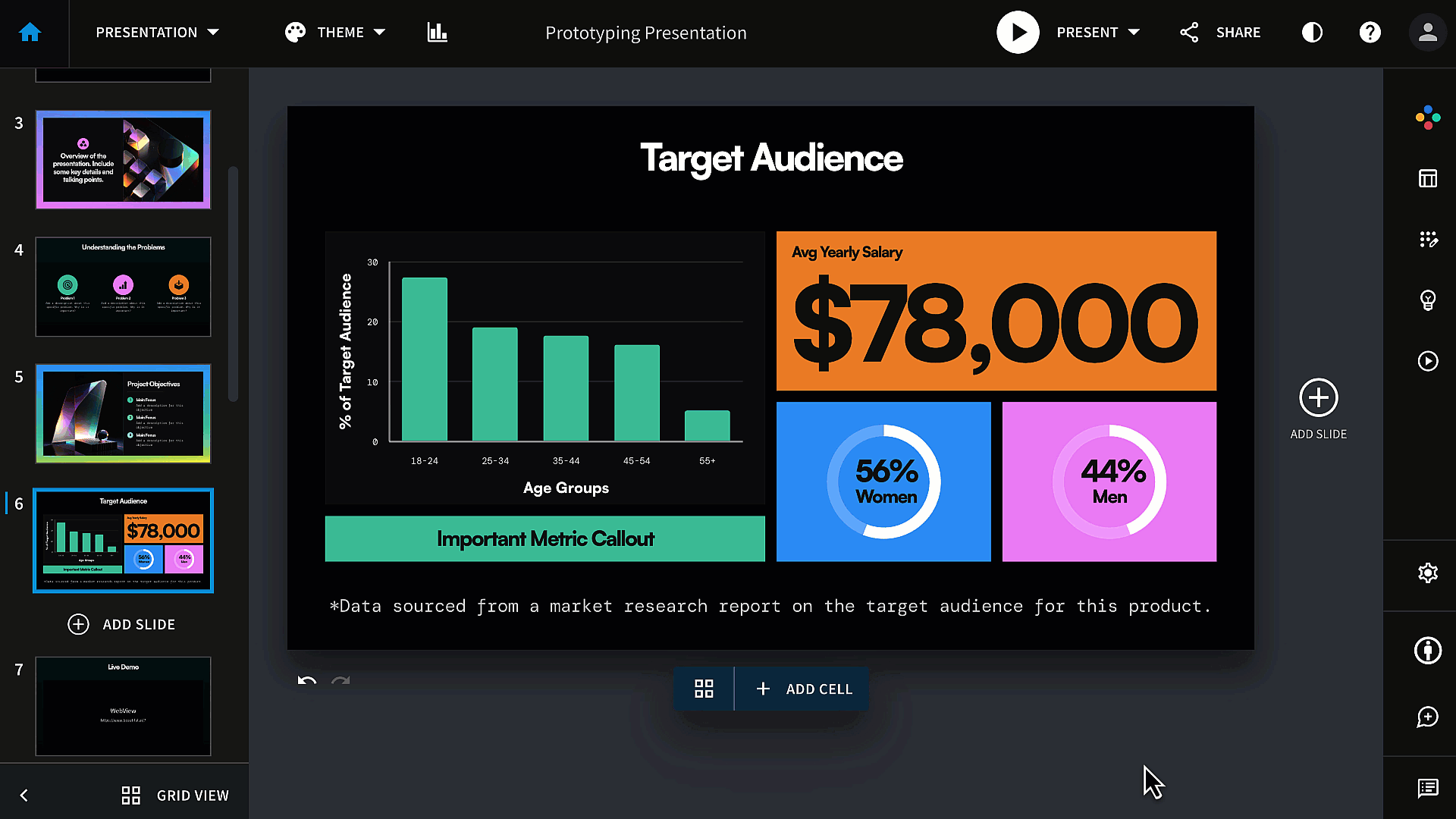Slide Navigation Pane – Beautiful.ai