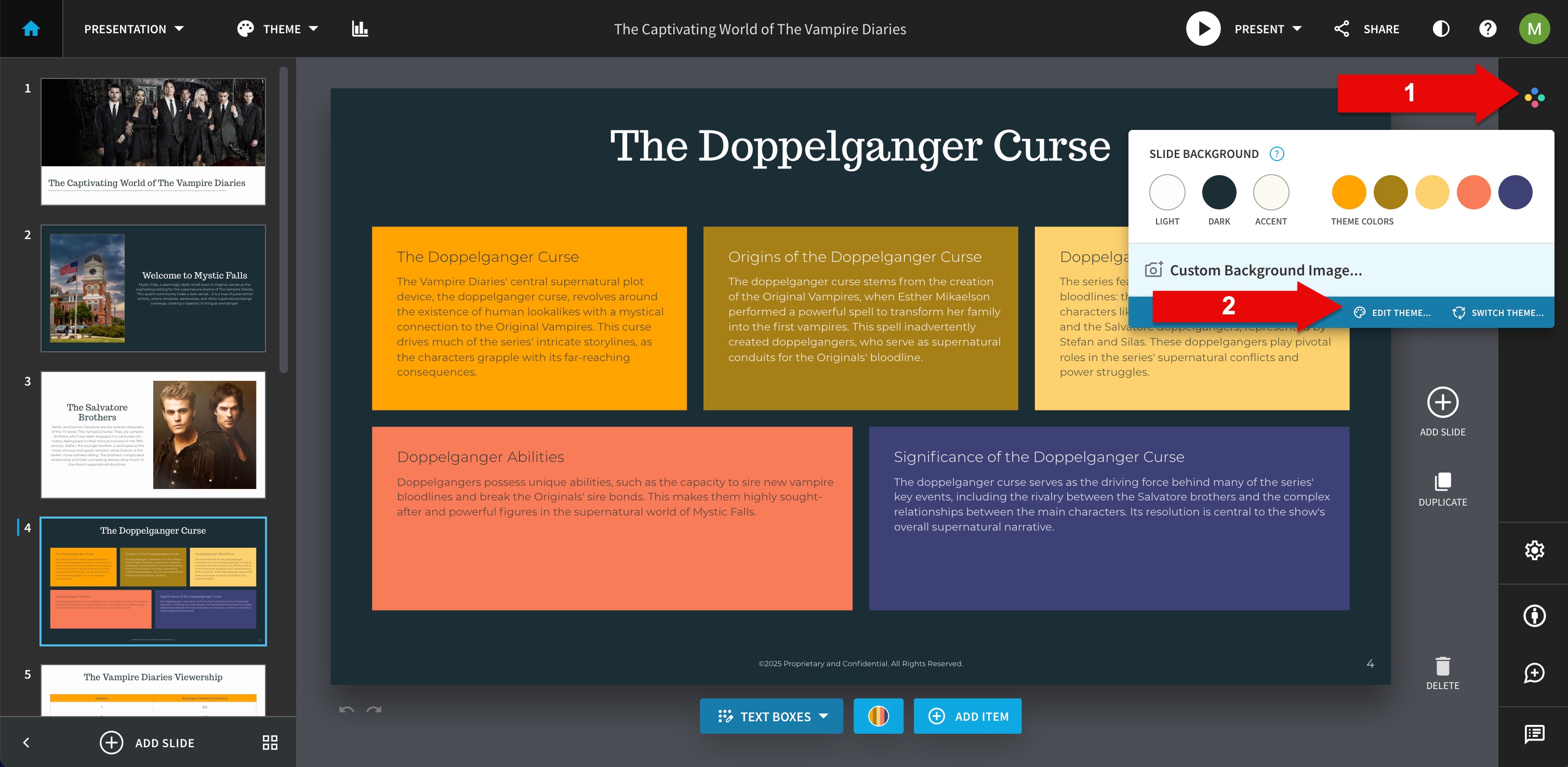 How do I change my color palette? – Beautiful.ai