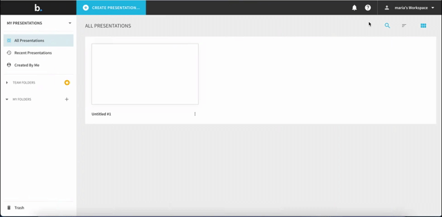 Creating a Team Workspace – Beautiful.ai